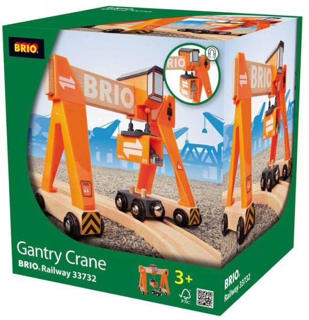 Brio houten Container laadkraan 33732 - Woodywoodtoys.nl