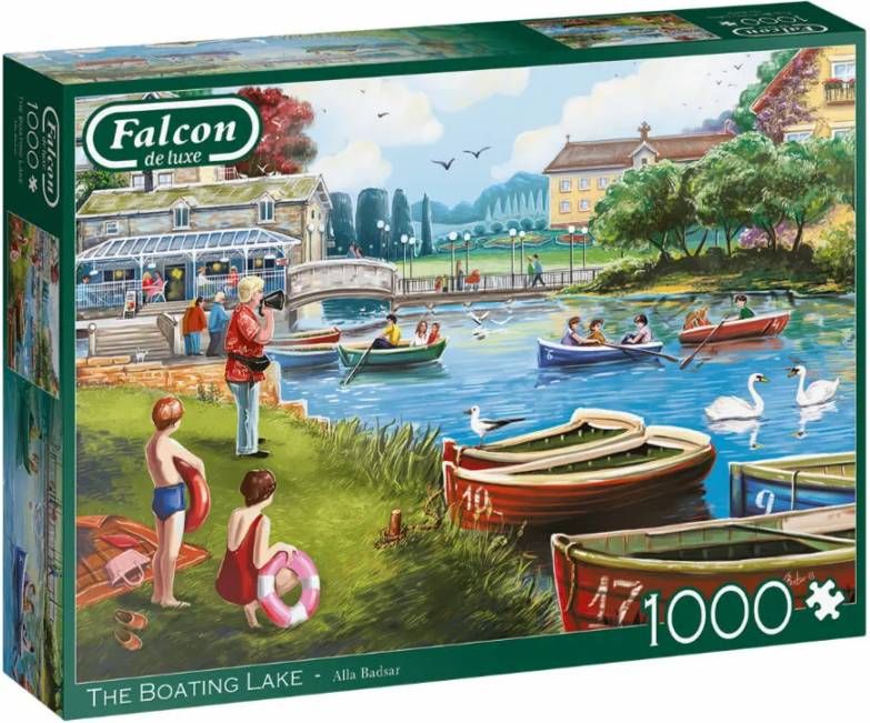 Huismerk Premium Legpuzzel The Boating Lake 1000 Puzzelstukjes ...